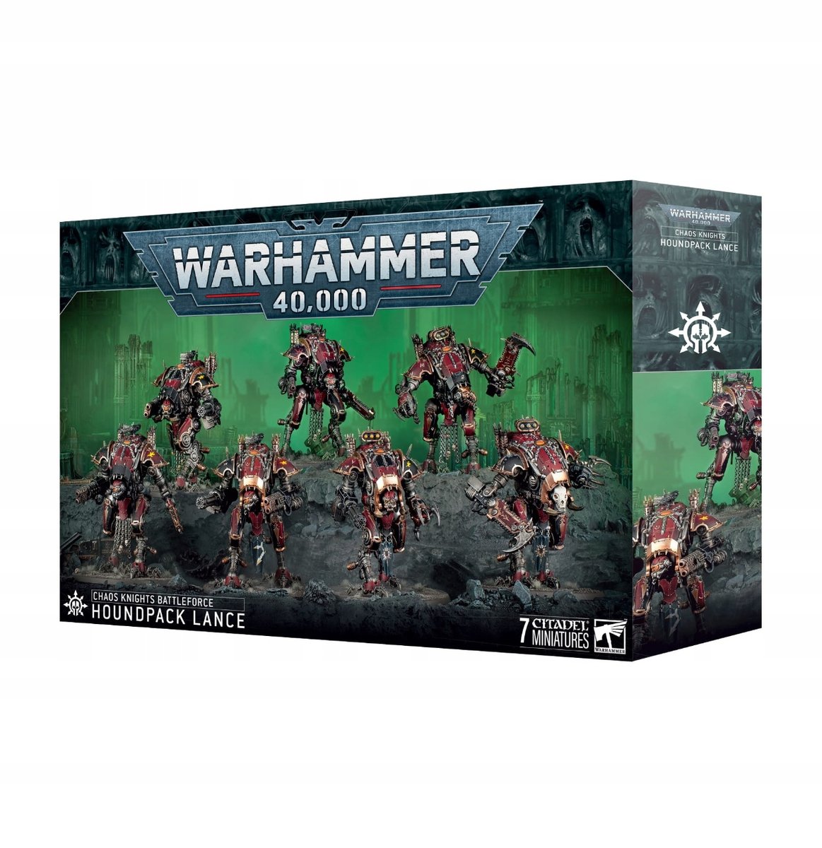 Warhammer 40K - Chaos Knights Houndpack Lance, gra planszowa, Games ...