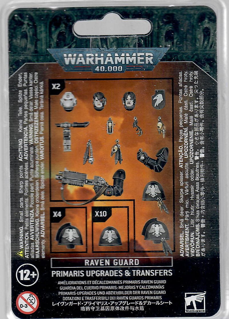 Warhammer 40K - Raven Guard Primaris Upgrades & Transfrs - Games ...