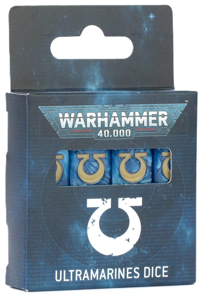 Warhammer 40K: Warhammer 40000 - Ultramarines Dice - Games Workshop ...