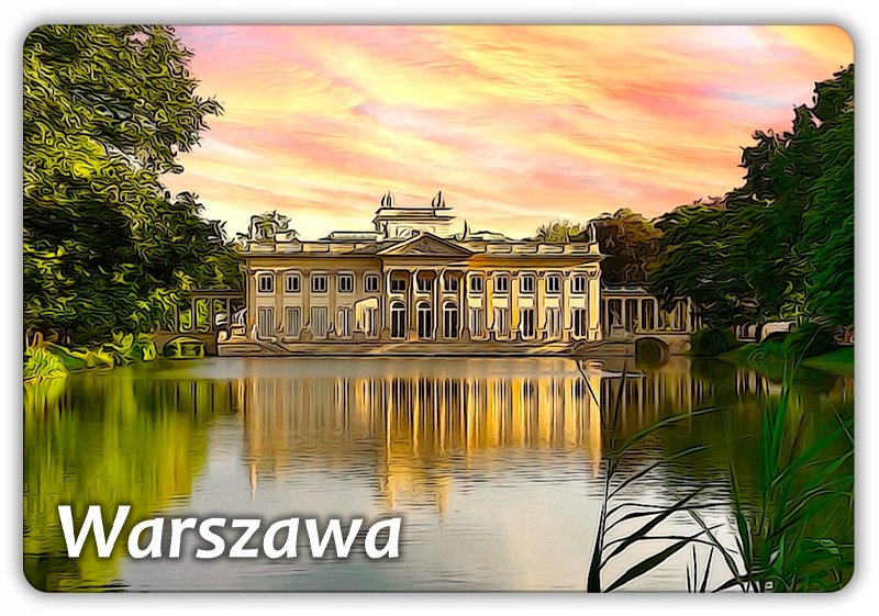 Warszawa - Pałac Na Wodzie - Pałac Łazienkowski - Magnes Na Lodówkę ...