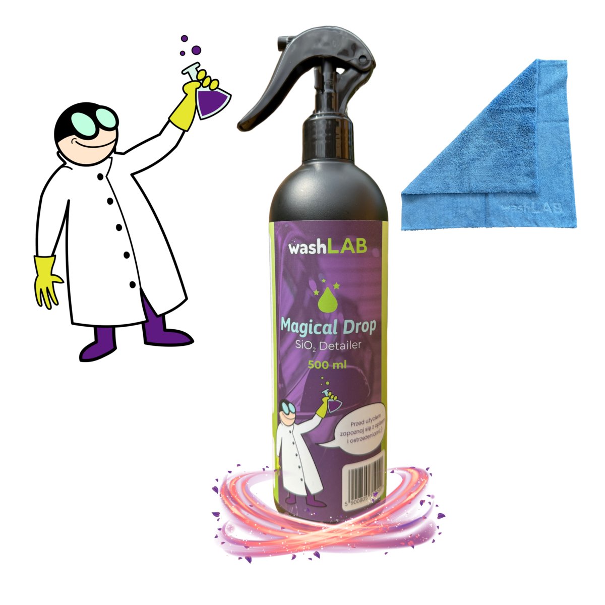 washLAB Magical Drop QD z SiO2 Ekstremalny Blask i Ochrona Lakieru ...