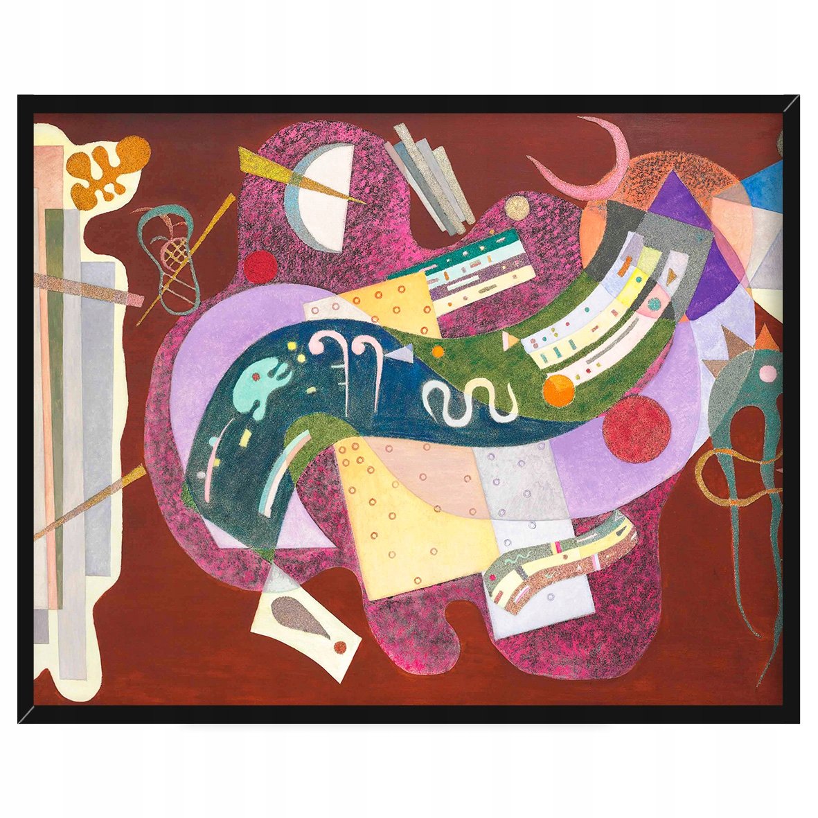 Wassily Kandinsky Rigide et courbe abstrakcja OBRAZ 40x50 - Inna marka ...