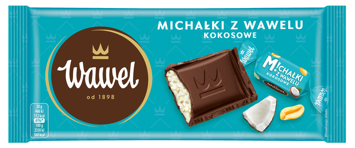 Wawel, czekolada nadziewana Michałki Kokosowe, 100 g - Wawel | Sklep ...