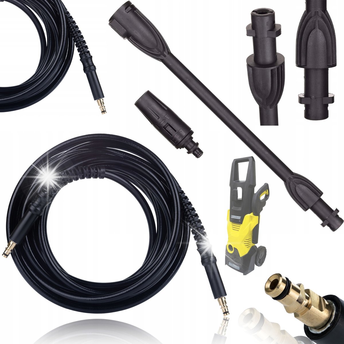 WĄŻ 10M KARCHER CLICK-CLICK CONNECT K2 K3 K4 K5 K6 K7+LANCA VARIO DO MYJKI - Inna marka | Sklep ...
