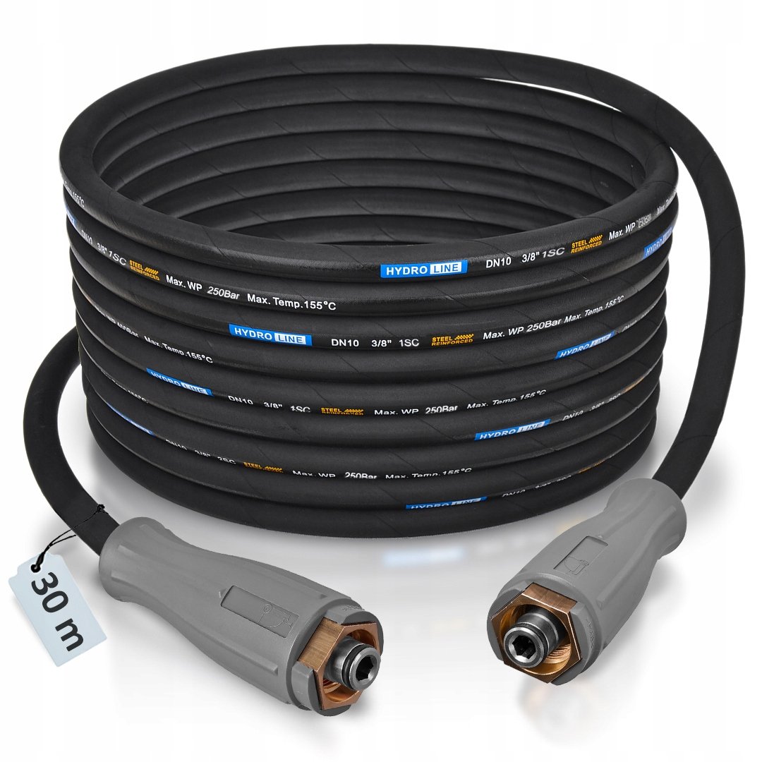 Wąż 30m do myjki KARCHER HD HDS z EasyLock Force DN10 Max 250Bar 155°C TR22 - Techkar | Sklep ...
