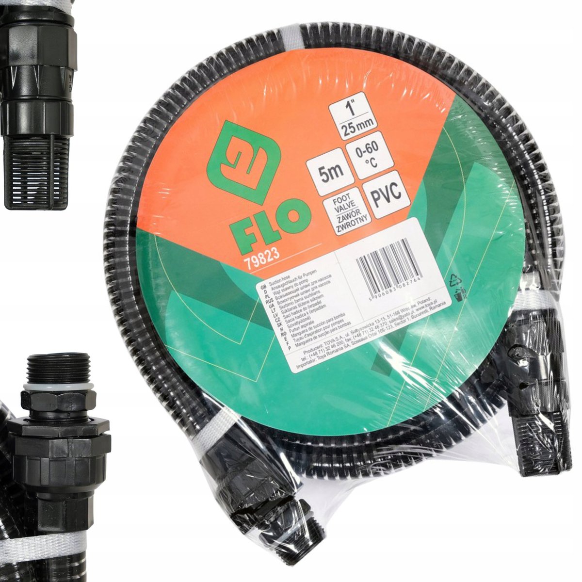 Wąż Ssący Z Zaworem I Sitkiem Do Pomp 5M 1'' Flo 79823 Hydroforów Z ...