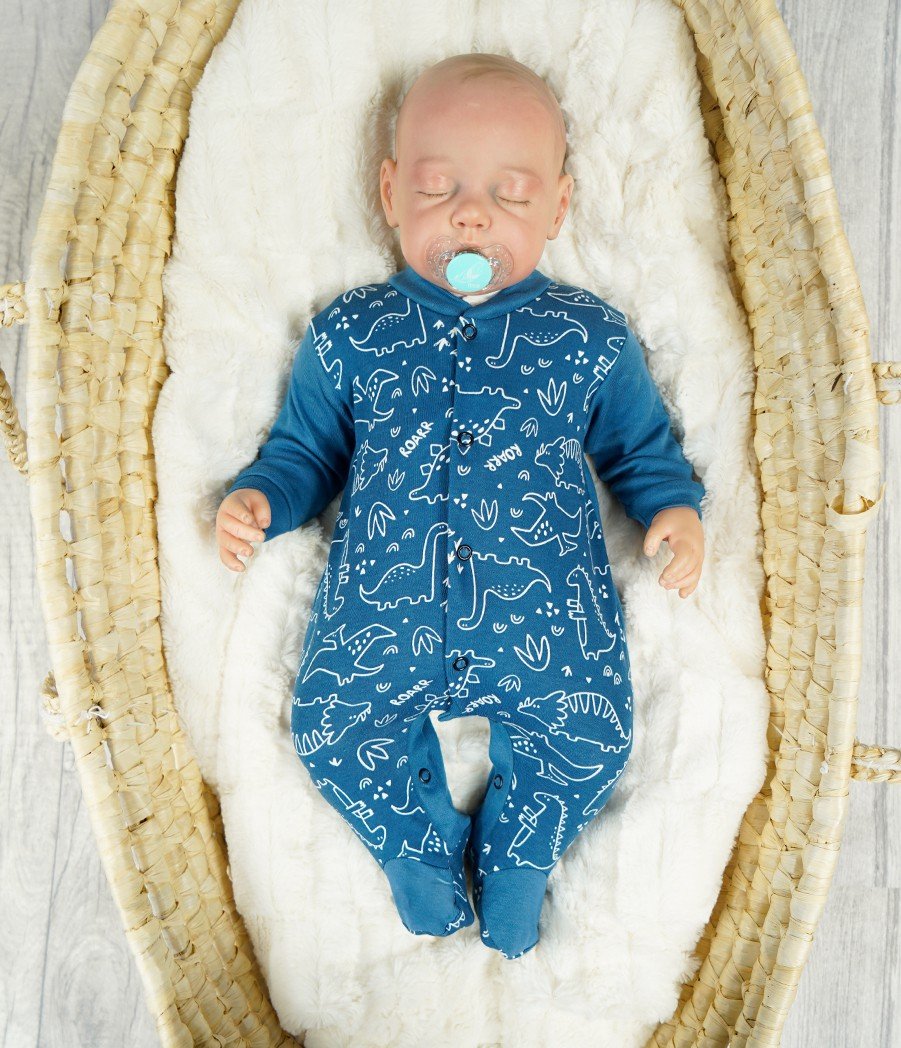 Wcześniak Pajac Pajacyk Jeans W Dinozaury Wzór 421J - ROBIK | Sklep ...