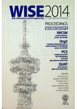 Web Information Systems Engineering WISE 2014 - Opracowanie zbiorowe ...