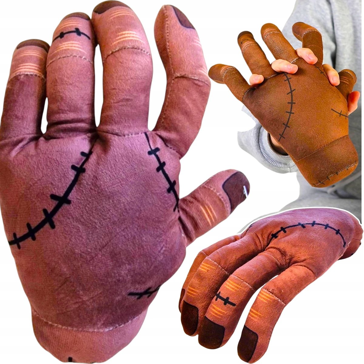 WEDNESDAY ADDAMS THING PLUSZOWA MASKOTKA RĄCZKA 25CM DUŻA RODZINA ...