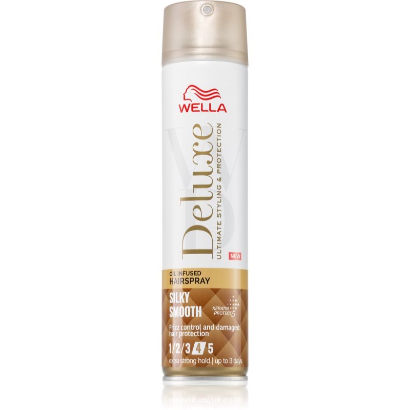 Wella Deluxe Silky Smooth regenerujący lakier do włosów mocno ...