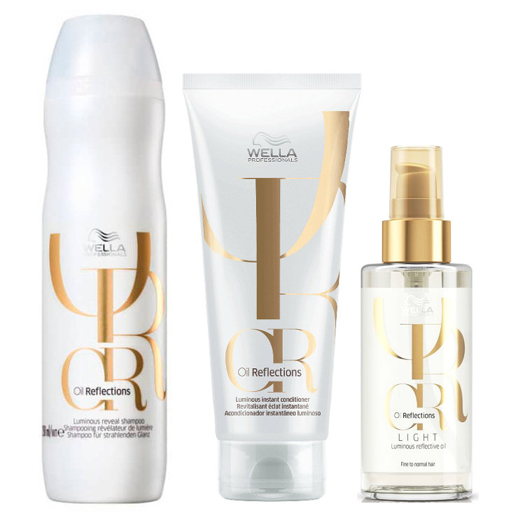 Wella, Oil Reflections, Zestaw kosmetyków do pielęgnacji, 3 szt. | Sklep EMPIK.COM