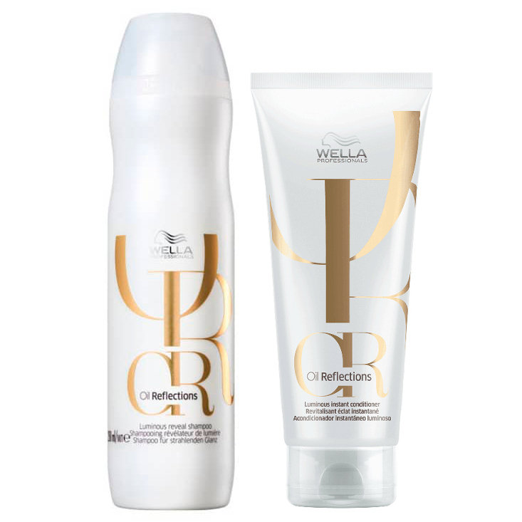 Wella Oil Reflections, Zestaw przywracający włosom blask: szampon 250ml ... Wella Oil Reflections, Zestaw przywracający włosom blask: szampon 250ml ...