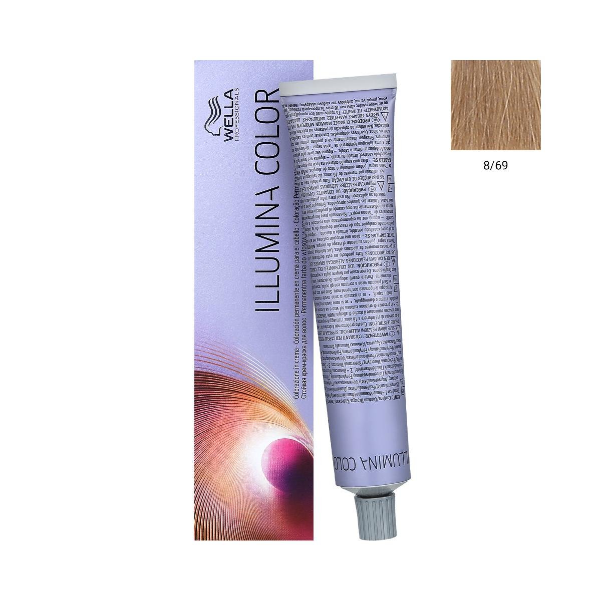 Wella Professionals, Illumina Color, farba do włosów (8/69), 60 ml ...