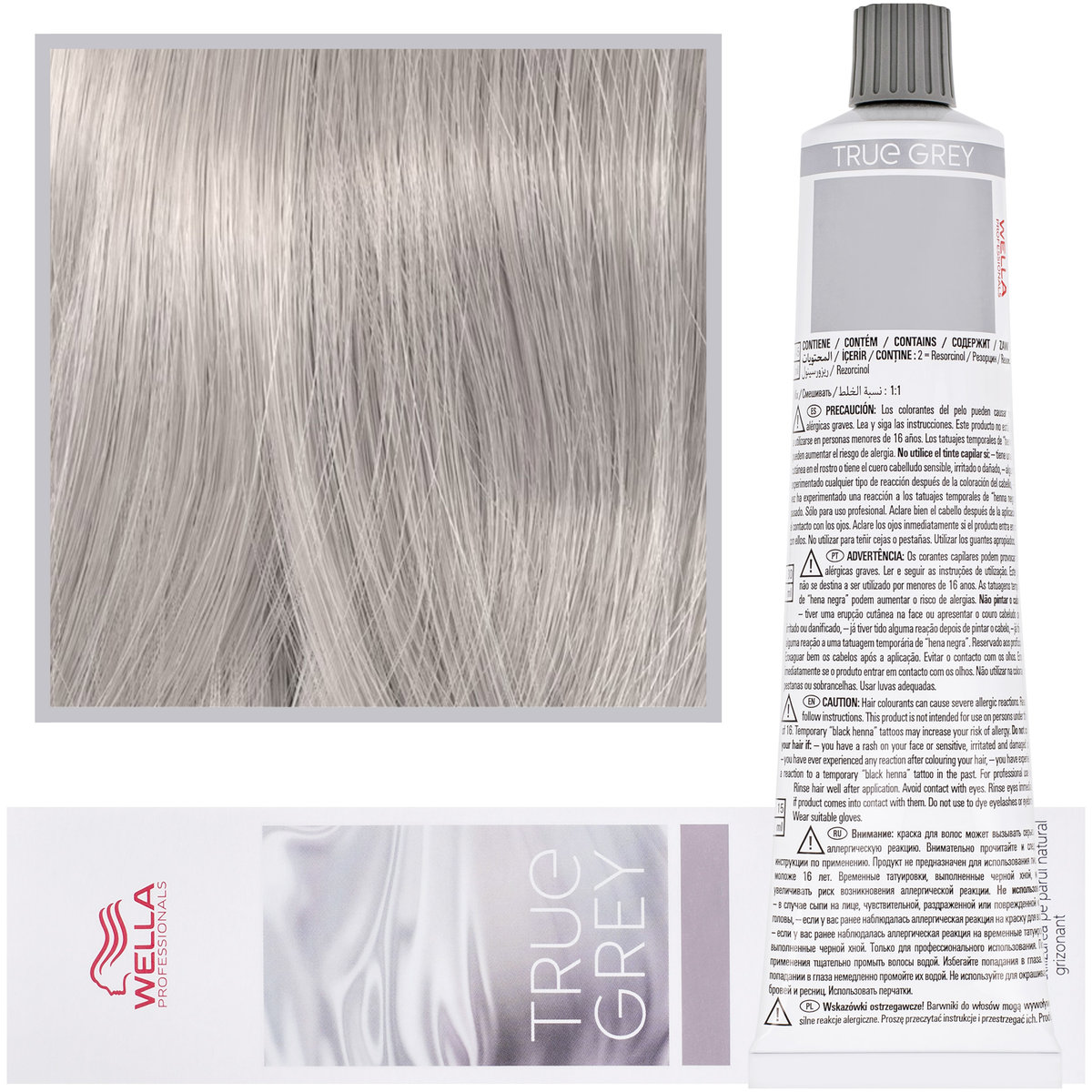 Wella True Grey Pearl Light Toner, Perłowy jasny toner mgiełka, farba ...