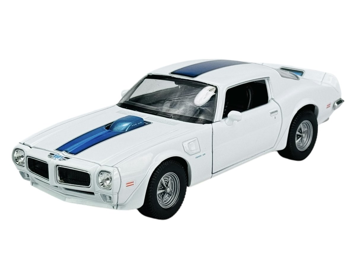 WELLY 1972 PONTIAC FIREBIRD TRANS AM BIAŁY 1:24 NOWY METALOWY MODEL ...