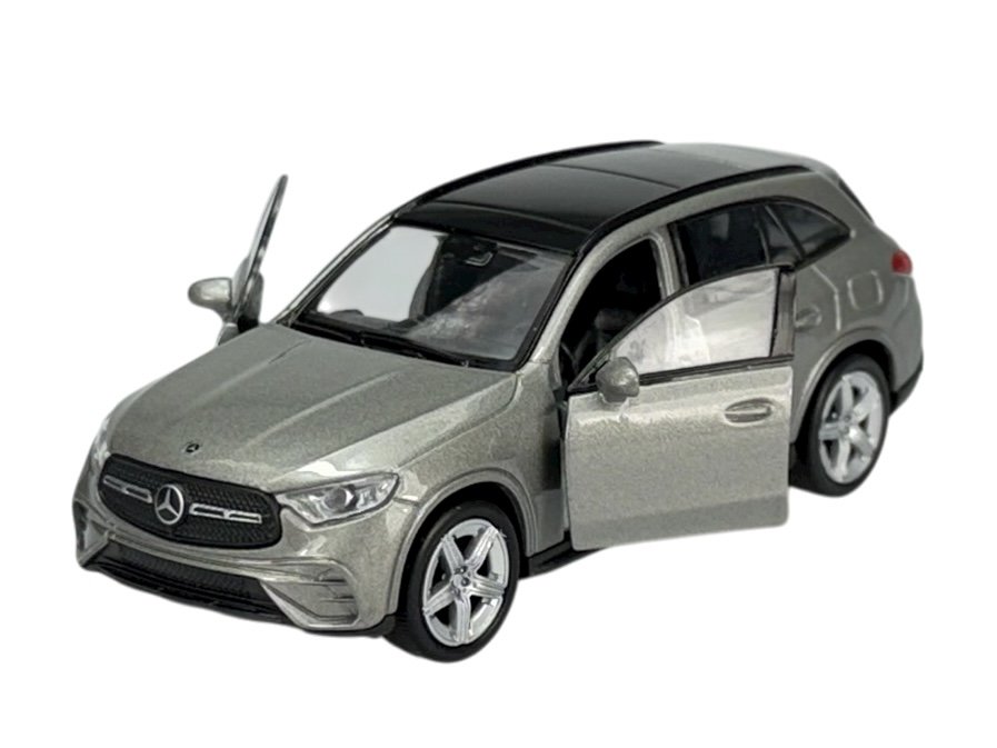 WELLY MERCEDES-BENZ GLC X254 SRERBNY 1:34 SAMOCHÓD NOWY METALOWY MODEL ...
