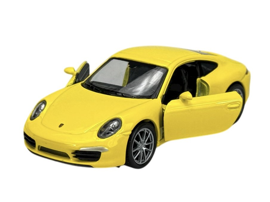 WELLY PORSCHE 911 (991) CARRERA S ŻÓŁTY 1:34 SAMOCHÓD NOWY METALOWY ...