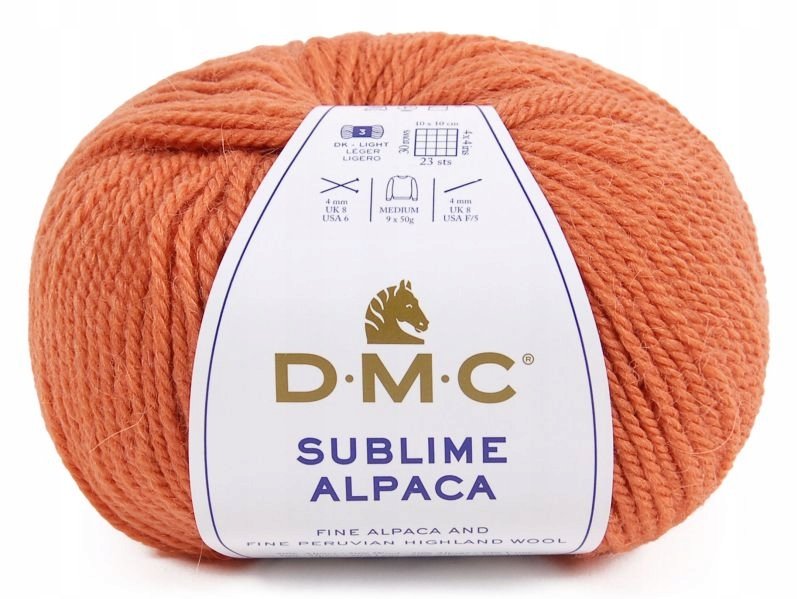 wełna DMC SUBLIME ALPACA kol. 131 / pomarańczowy - DMC | Sklep EMPIK.COM