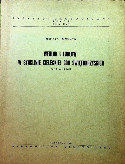 Wenlok i Ludlow w synklinie kieleckiej gór świętokrzyskich - W opisie ...