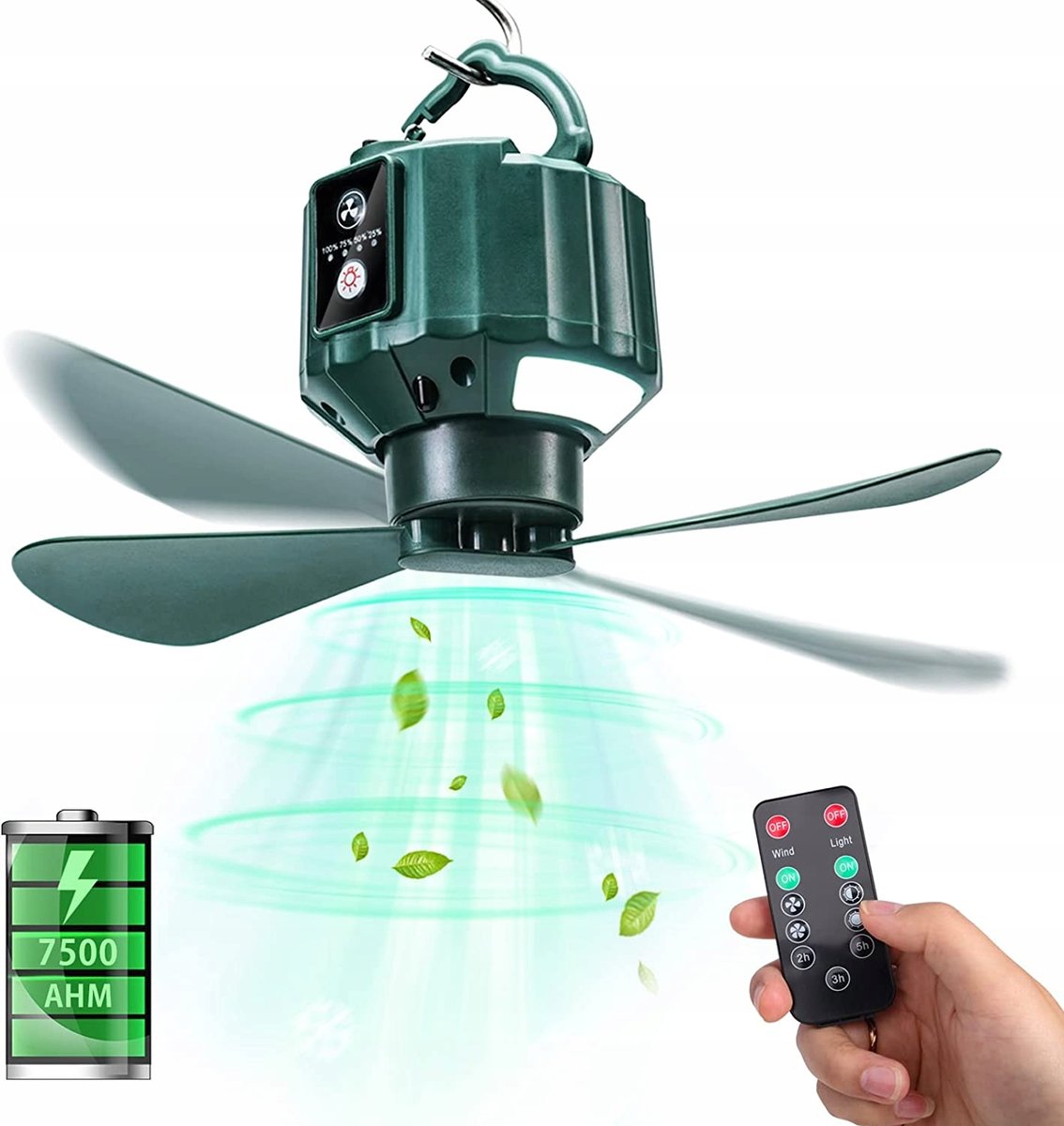 WENTYLATOR BIURKOWY MINI WIATRAK BEZPRZEWODOWY USB FAN KEMPINGU - Inna ...