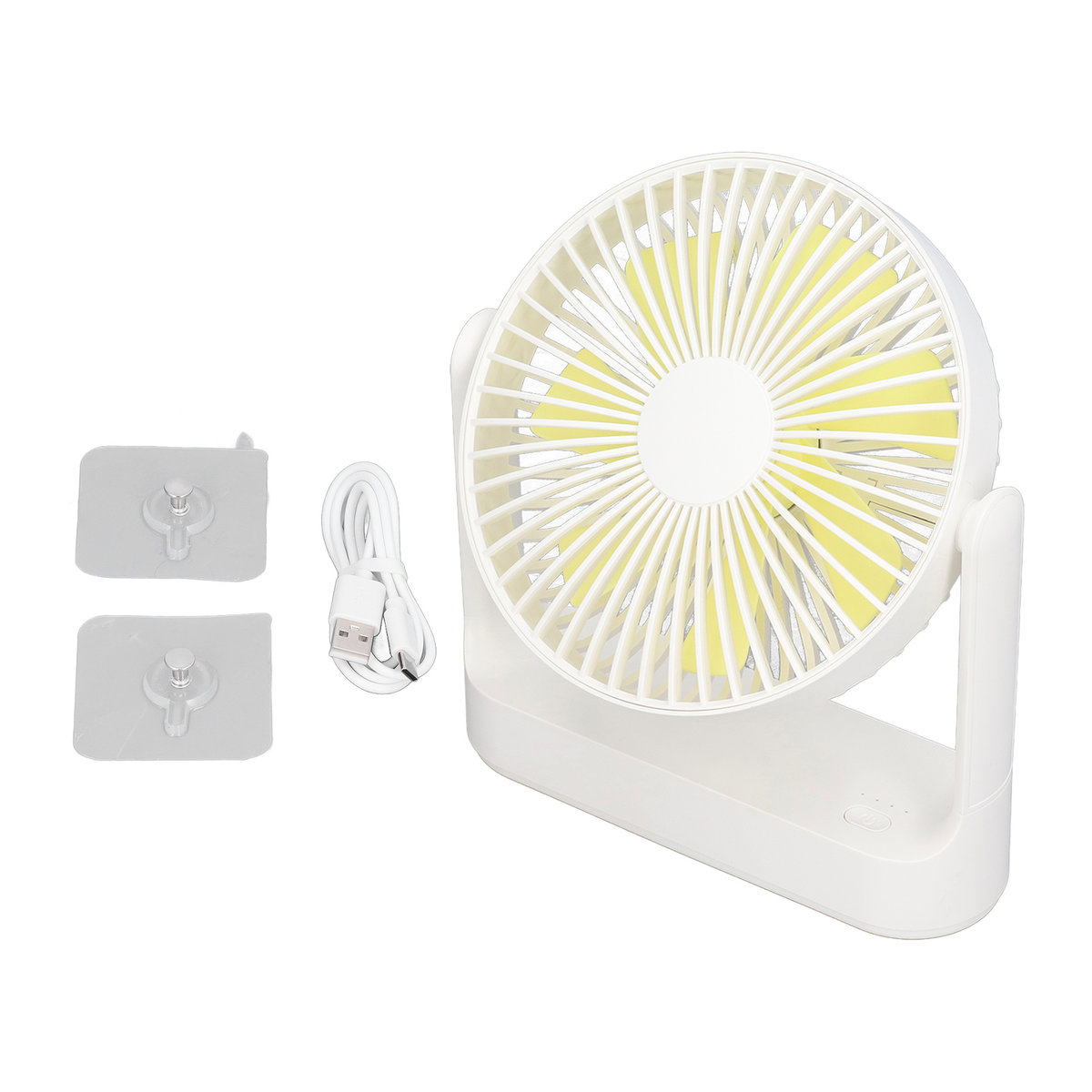 Wentylator biurkowy USB montowany na ścianie, 3 w 1, 4 prędkości, 270 ...