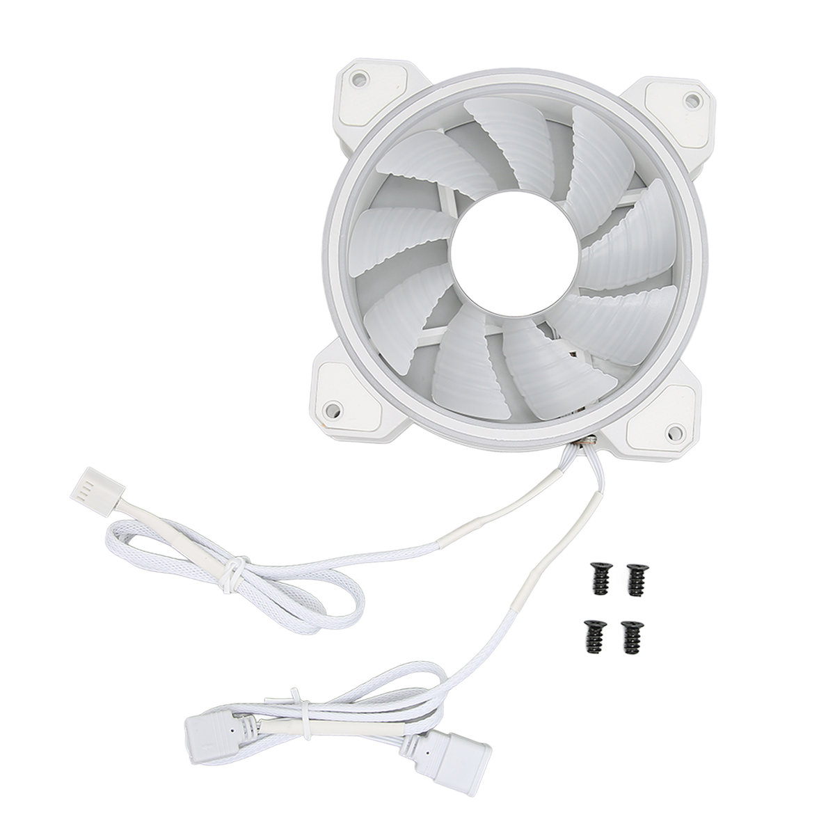 Wentylator obudowy RGB 12 cm 4-pinowy PWM 3-pinowy ARGB RGB z ...