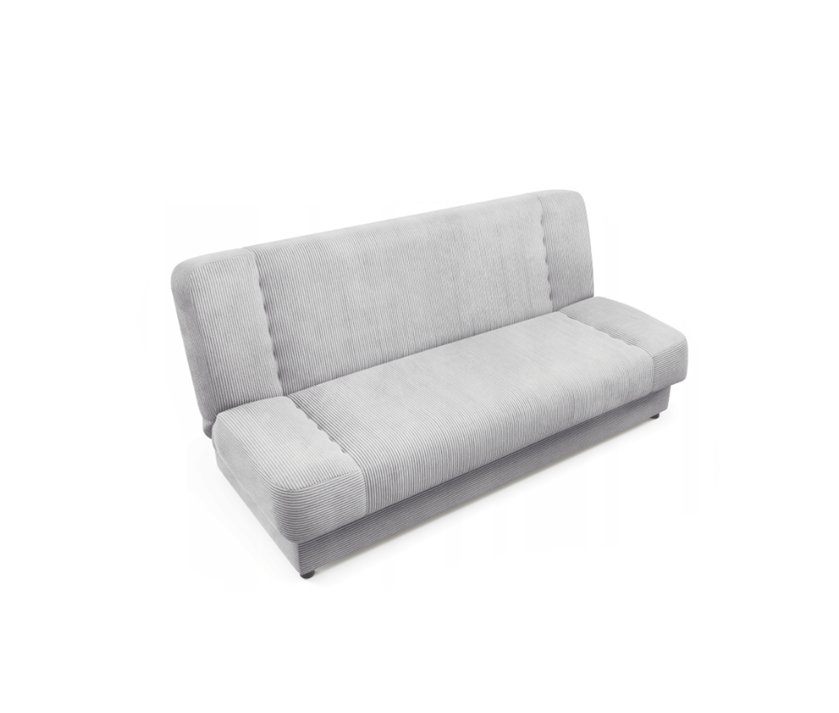 Wersalka Rozkładana Sofa Z Funkcją Spania Dwuosobowa Sztruks Szara ...