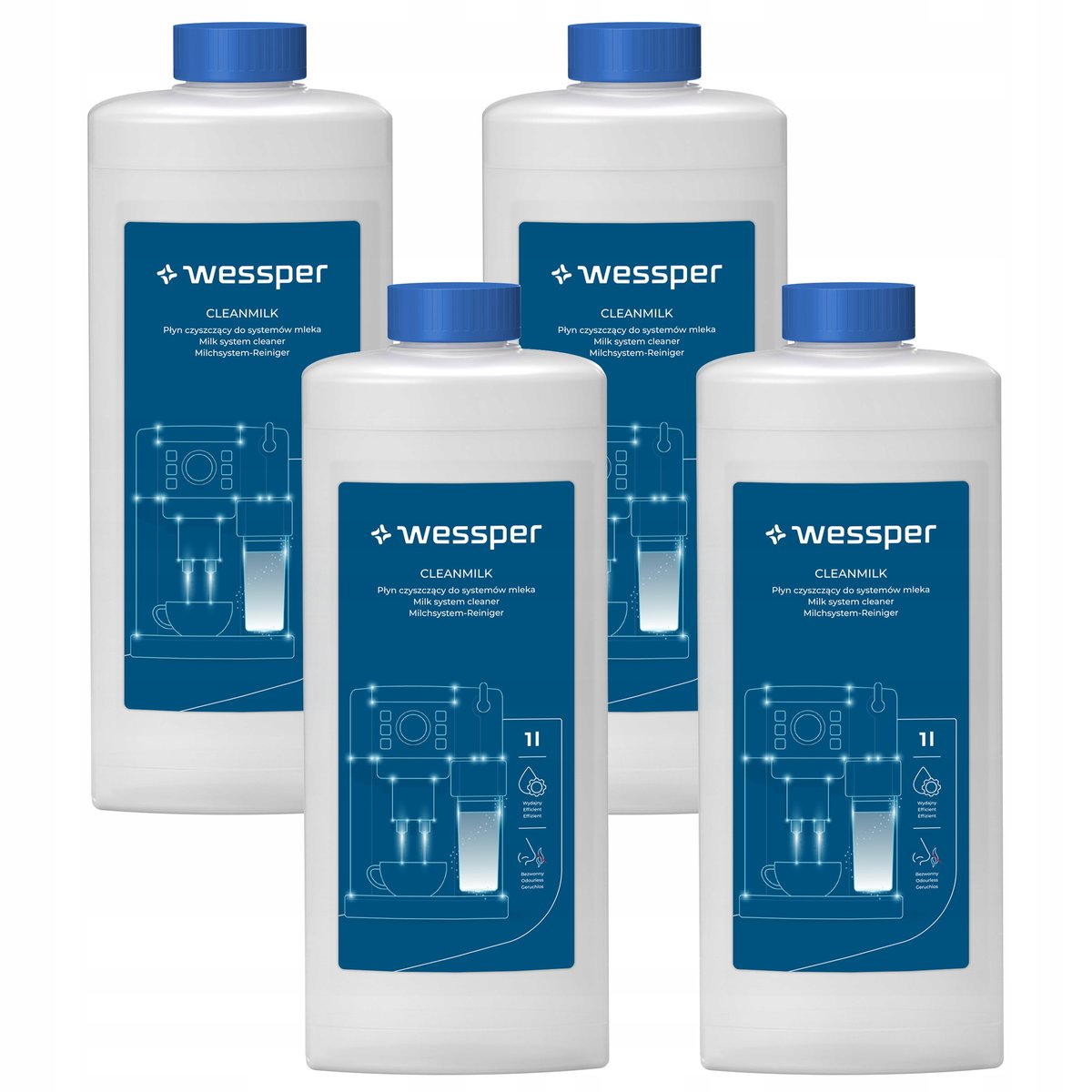 Wessper środek do czyszczenia systemu mlecznego w ekspresie 1L 1000ml ...