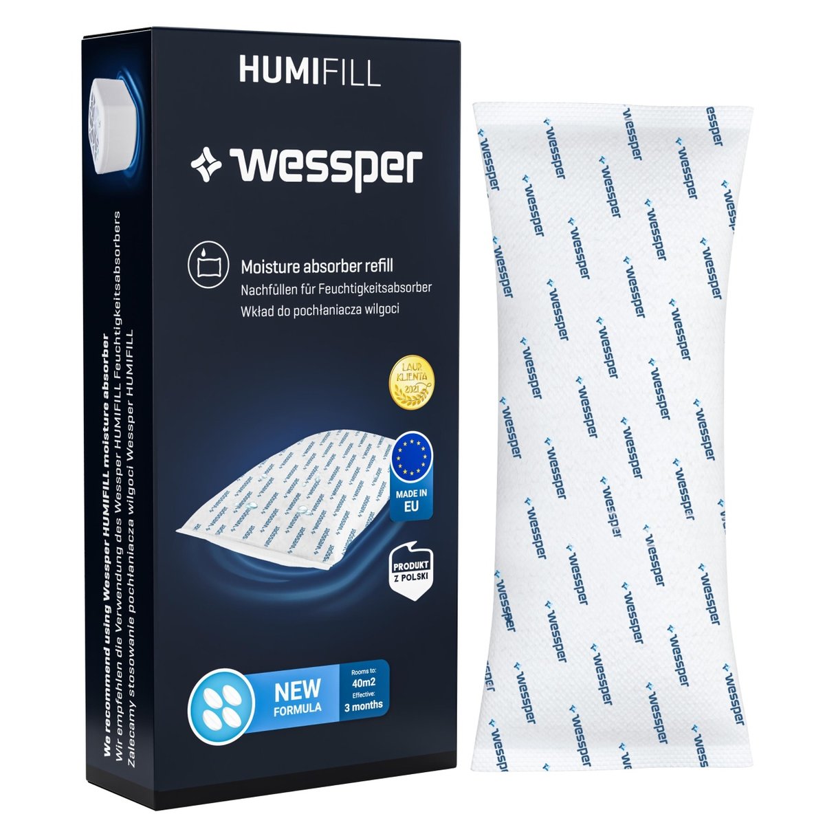 Wessper wkład do pochłaniacza wilgoci 500g osuszacz powietrza mocny ...