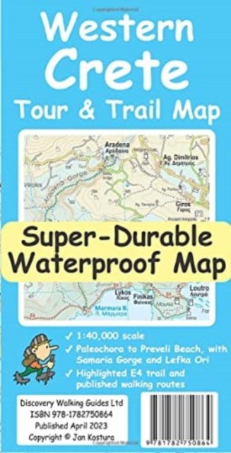 Western Crete Tour & Trail Super-Durable Map - Jan Kostura | Książka w ...