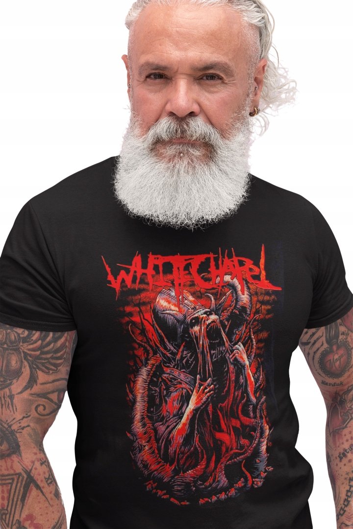 WHITECHAPEL KOSZULKA MĘSKA CZARNA T-SHIRT death metal deathcore XXL ...