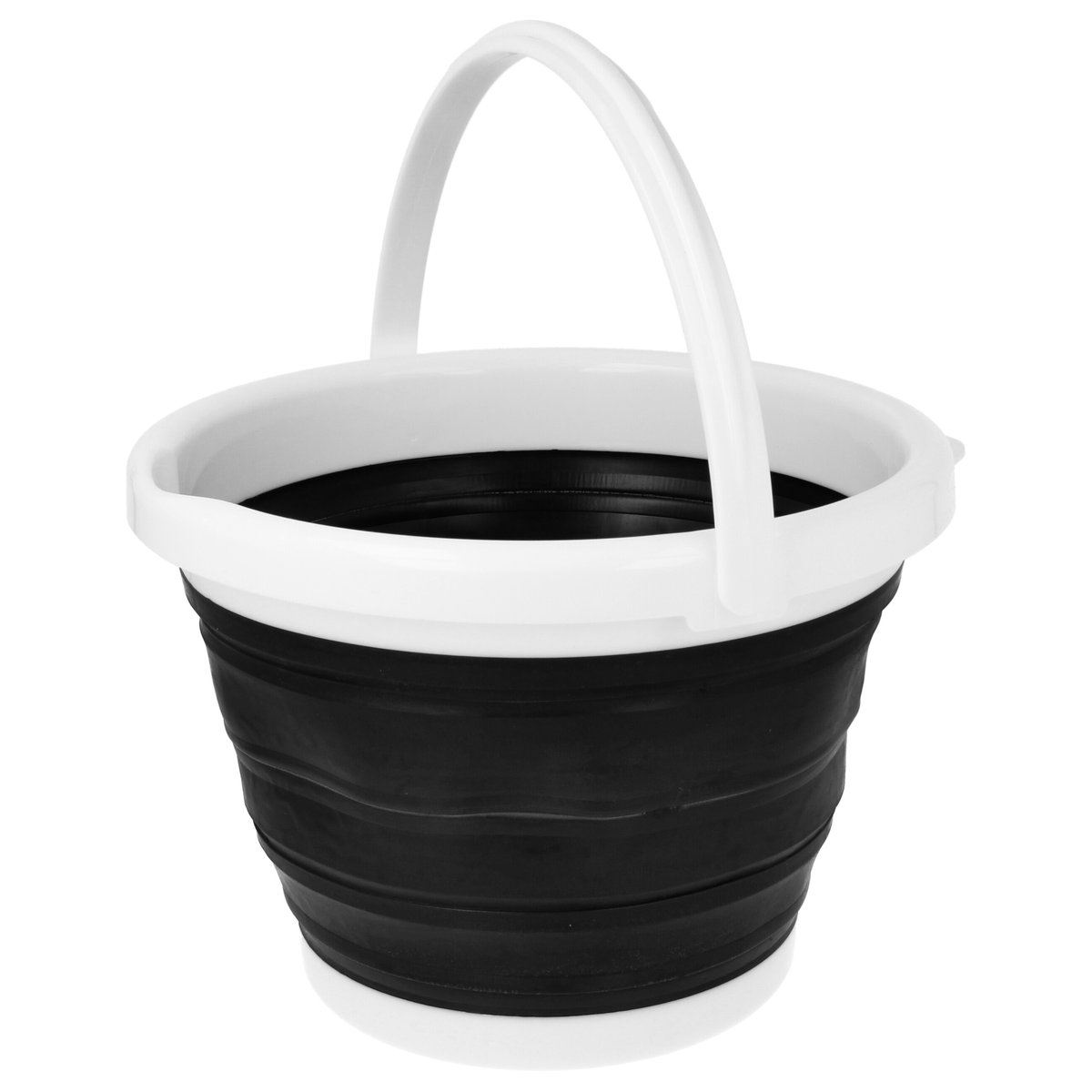 WIADERKO 5L SKŁADANE SILIKONOWE WIADRO RĄCZKA 28x25x18 cm 3129 ...