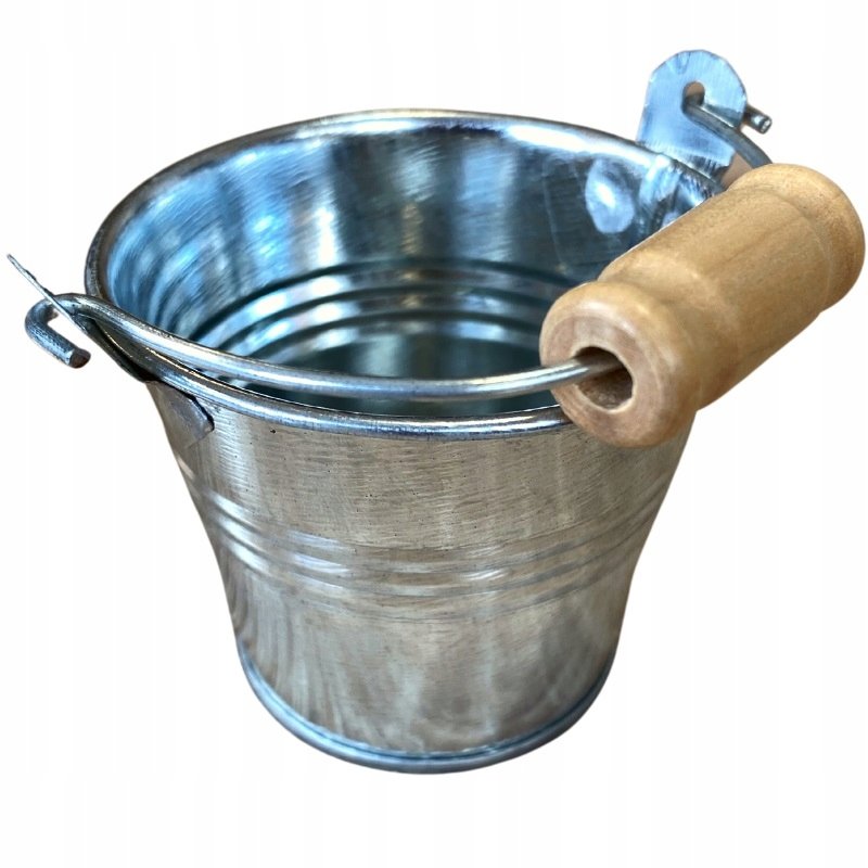 Wiaderko wiadro metalowe doniczka osłonka uchwyt - Kastom | Sklep EMPIK.COM