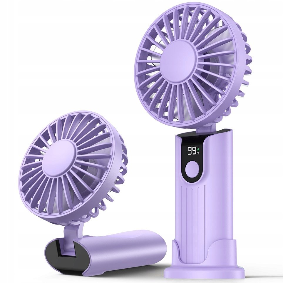 Wiatrak USB Cichy mini wentylator biurkowy ręczny 2400mAh TOPK K38 ...