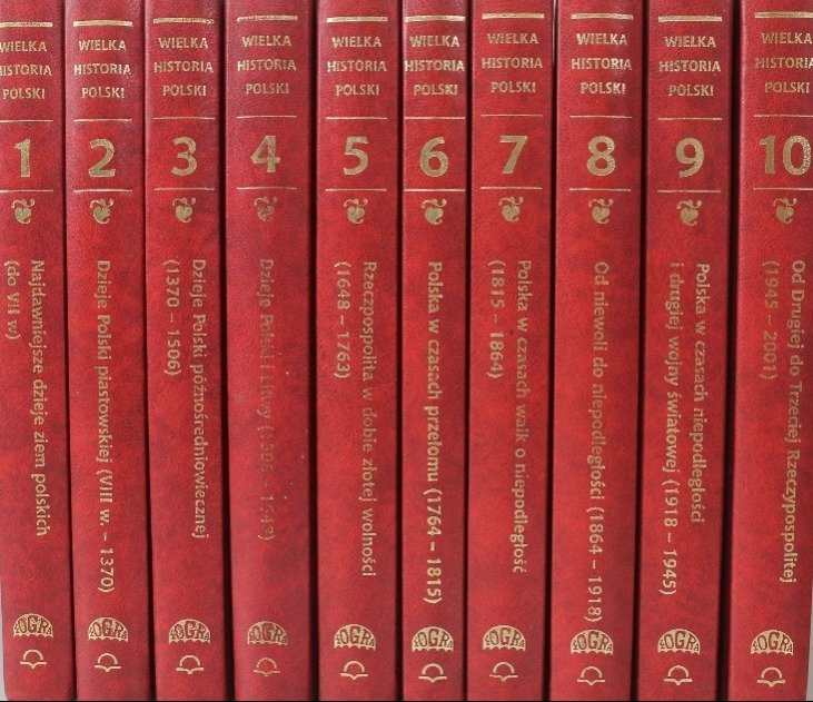 Wielka historia Polski Tom 1 do 10 - Opracowanie zbiorowe | Książka w Empik