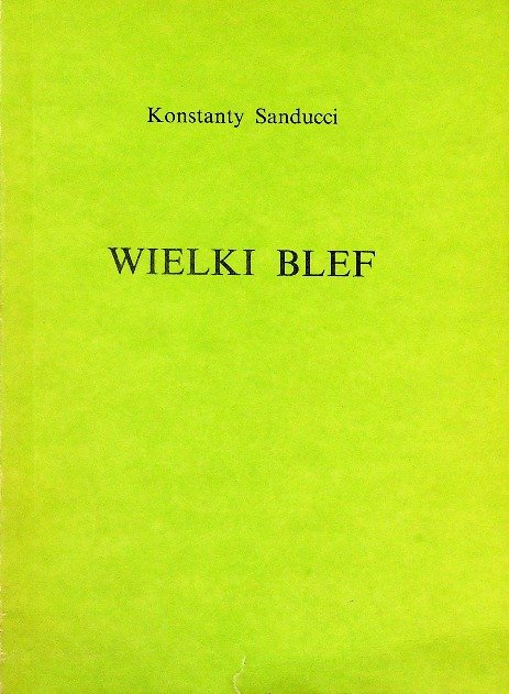 Wielki blef - W opisie | Książka w Empik