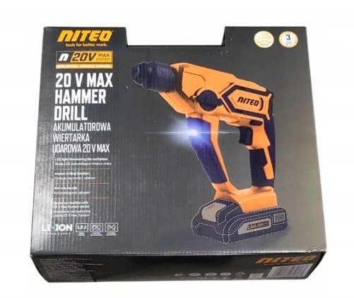 Wiertarka udarowa Niteo 20 V Max - Niteo | Sklep EMPIK.COM