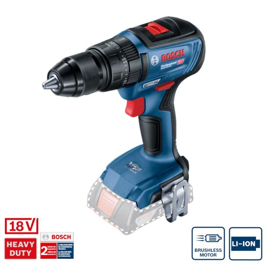 WIERTARKO-WKRĘTARKA AKU. UDAROWA GSB 18V-50 0*AH - Bosch | Sklep EMPIK.COM