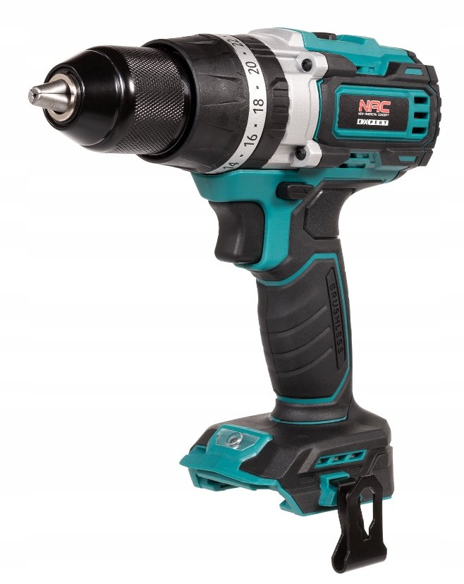 WIERTARKO-WKRĘTARKA AKUMULATOROWA NAC CDB-70-BL-I-LI-20V 2 BIEGI UDAR ...