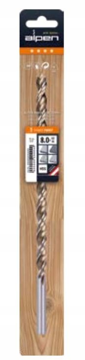 WIERTŁO KRĘTE DO DREWNA SERIA TIMBER TWIST 250 x 8 mm ALPEN ...
