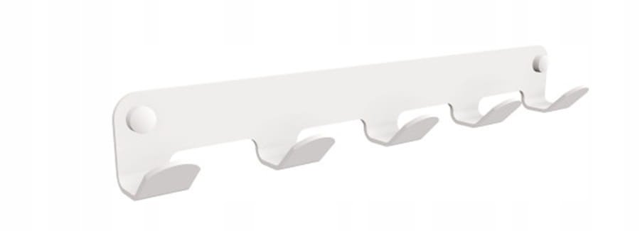 Wieszak łazienkowy 5-hakowy INOX Biały ANDEX TECHNIC - ANDEX | Sklep ...