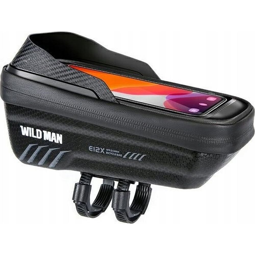WILDMAN sakwa rowerowa na ramę na zamek 1L (4" - 7") E12X czarna ...
