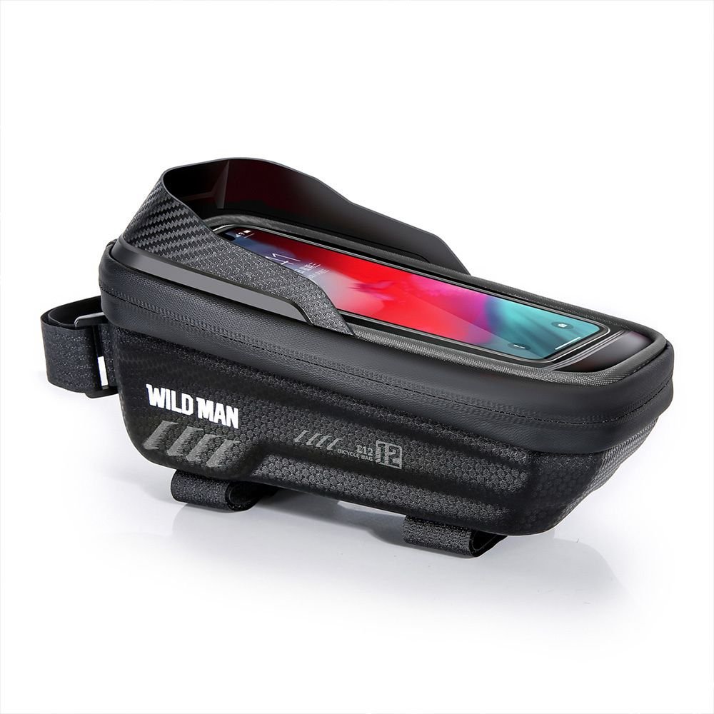 WILDMAN sakwa rowerowa na ramę na zamek 1L (4" - 7") ES12 czarna ...