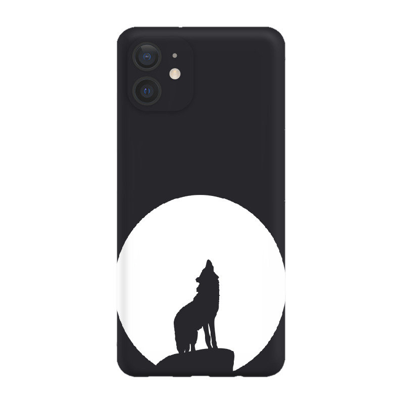 Wilk Księżyc - Iphone 12 Mini Etui Matowe Czarne [Tif 42E ...