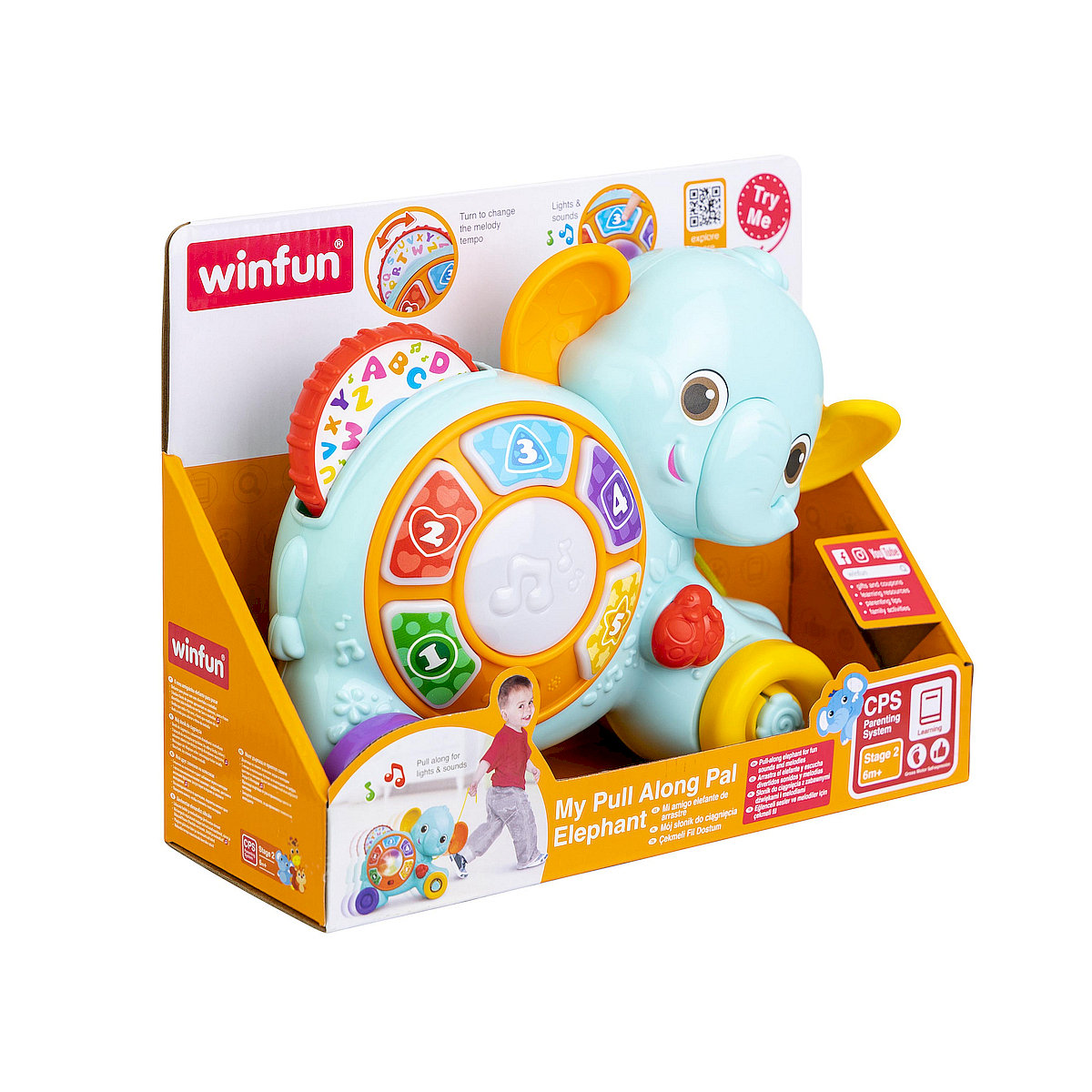 Winfun, Słonik do ciągnięcia - WinFun | Sklep EMPIK.COM