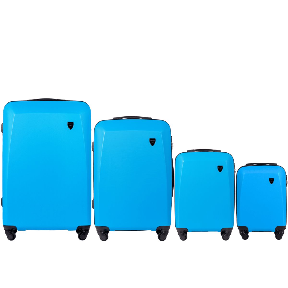 WINGS Komplet 4 WALIZEK bagaży PODRÓŻNYCH na 4 kółkach z ABS-U zestaw - Wings | Moda Sklep EMPIK.COM