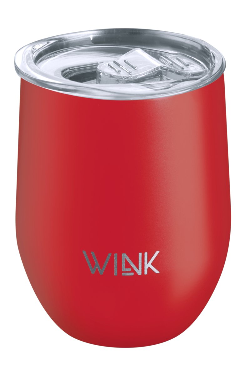 WINK Bottle, Kubek termiczny TUMBLER RED, bez BPA, 350 ml - WINK Bottle ...