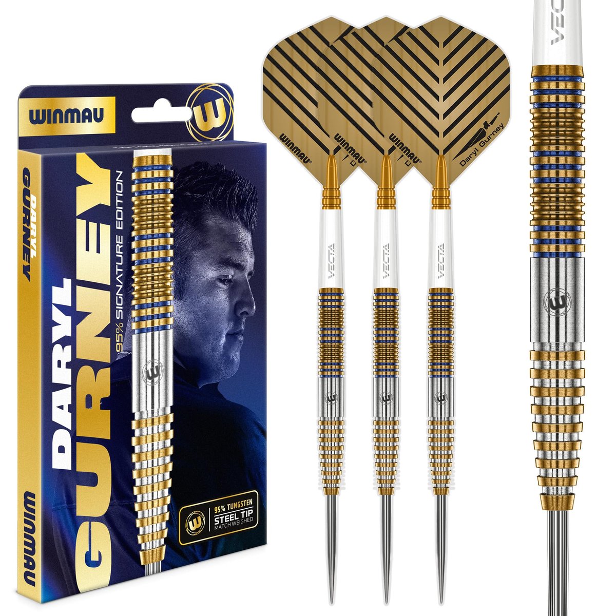 WINMAU Daryl Gurney Signature Edition - 23 g - 95% wolframu ...