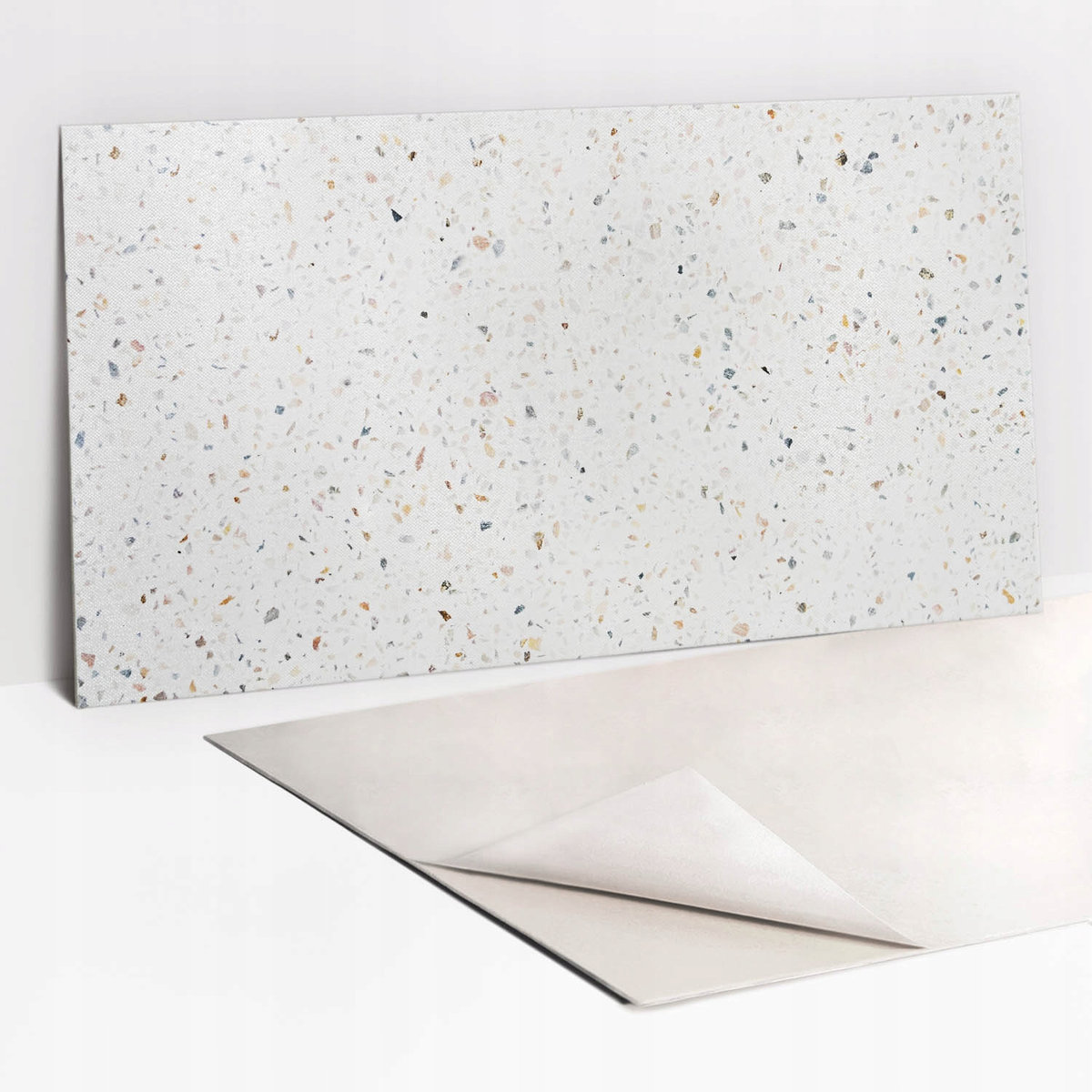 Winylowy Panel Ścienny Samoprzylepny DEKOR Drobny gres 100x50 cm - Inna ...