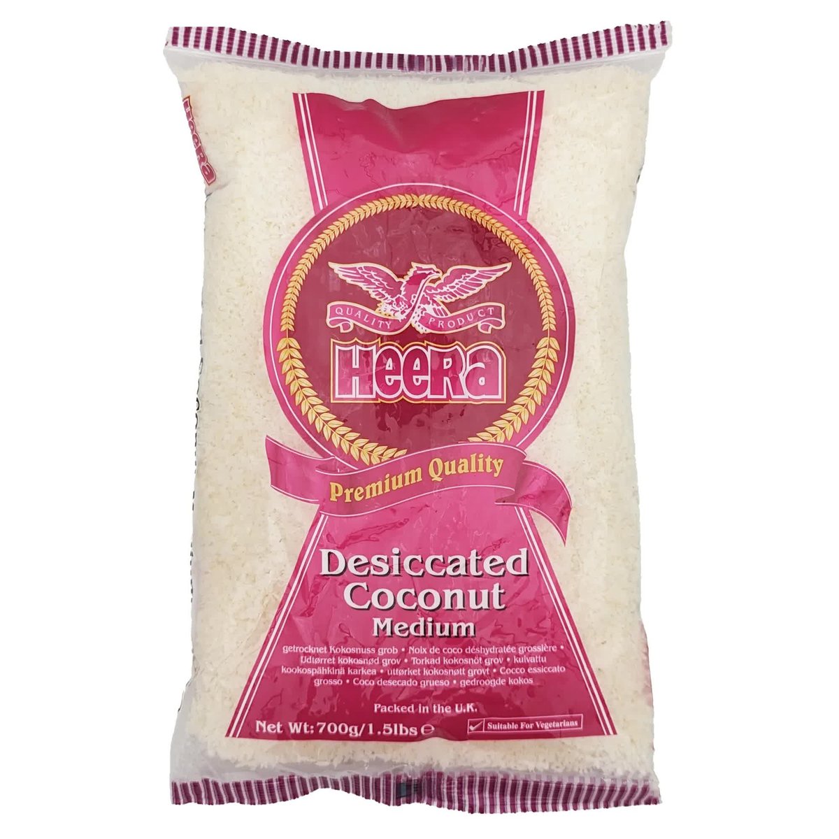 Wiórki kokosowe średnie Desiccated Coconut Mediumr Heera 700g - Inna marka | Sklep EMPIK.COM